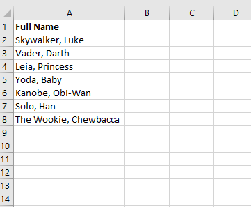 Larilyn's Tip of the Week: Microsoft Excel - Last Name First, First ...