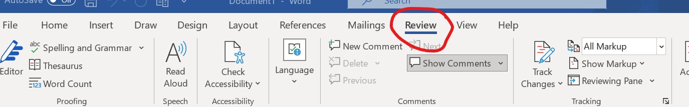 Larilyn's Tip of the Week: Microsoft Word - Tracking Changes