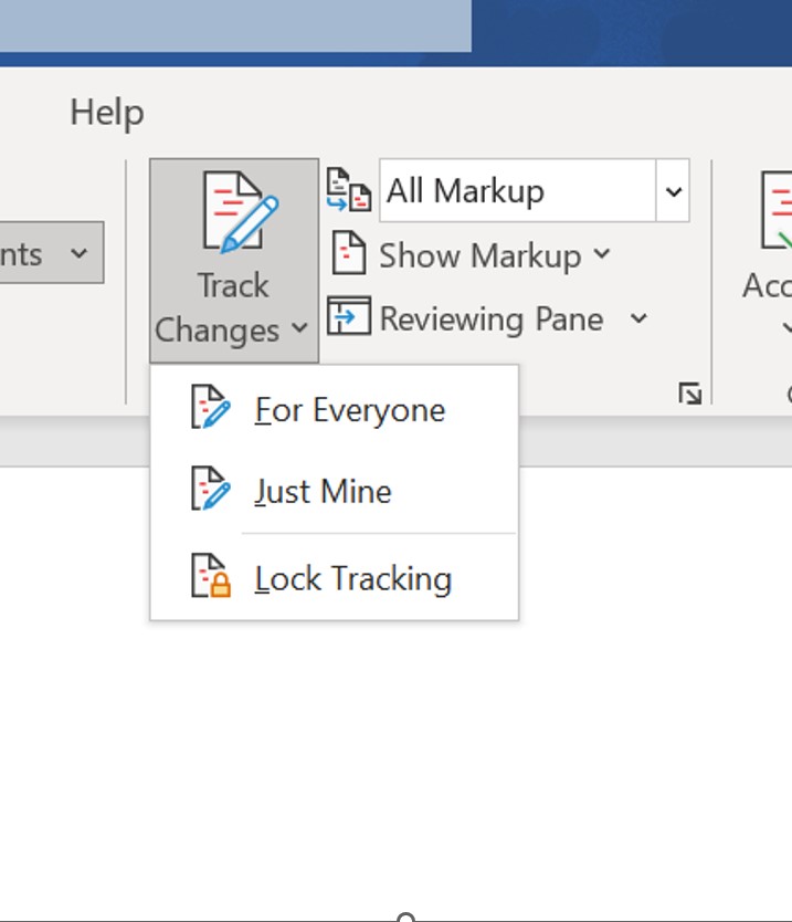 Larilyn's Tip of the Week: Microsoft Word - Tracking Changes